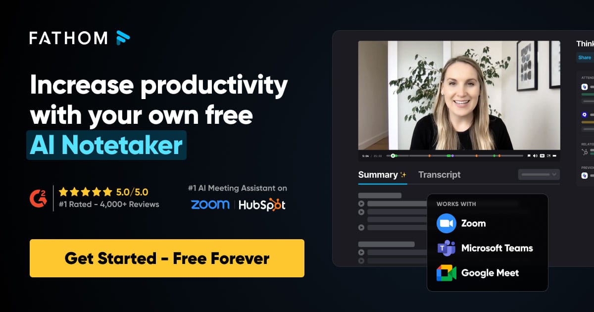Cut your meeting time in half with Fathom Video - Reflect + Refine